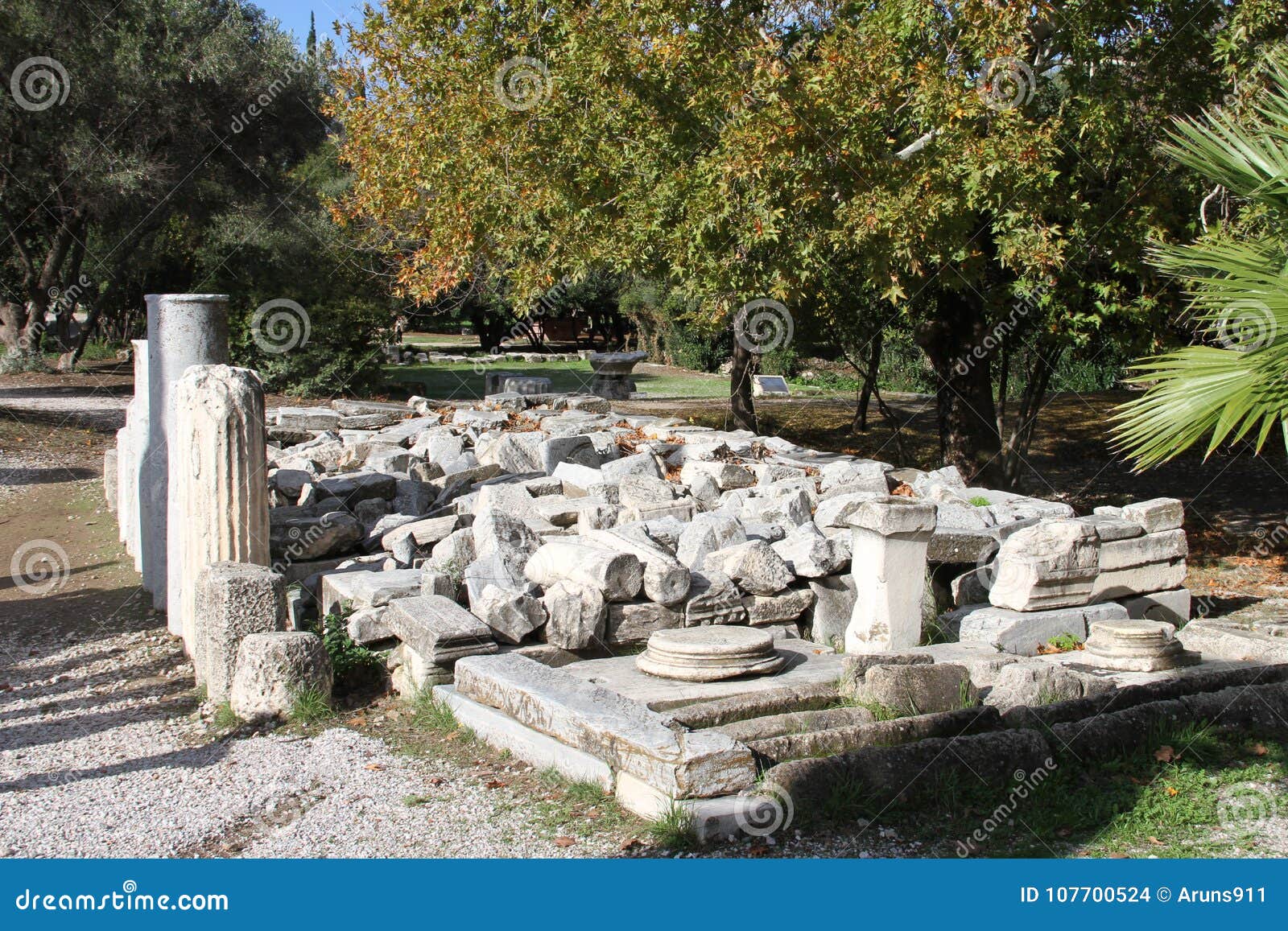 Aghora, Athens, Greece stock photo. Image of ruins, europe - 107700524