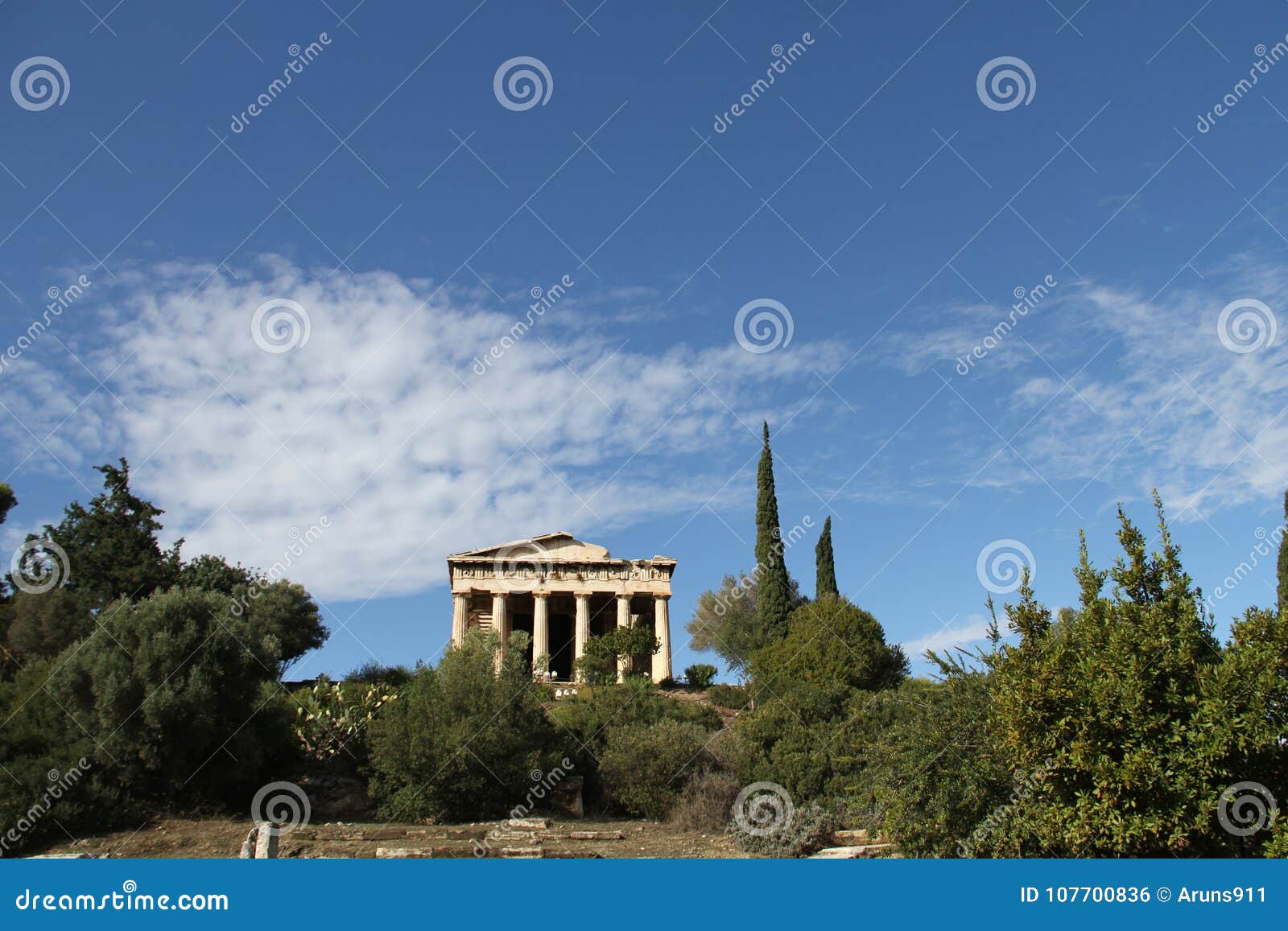 Aghora, Athens, Greece stock photo. Image of court, aiakeion - 107700836