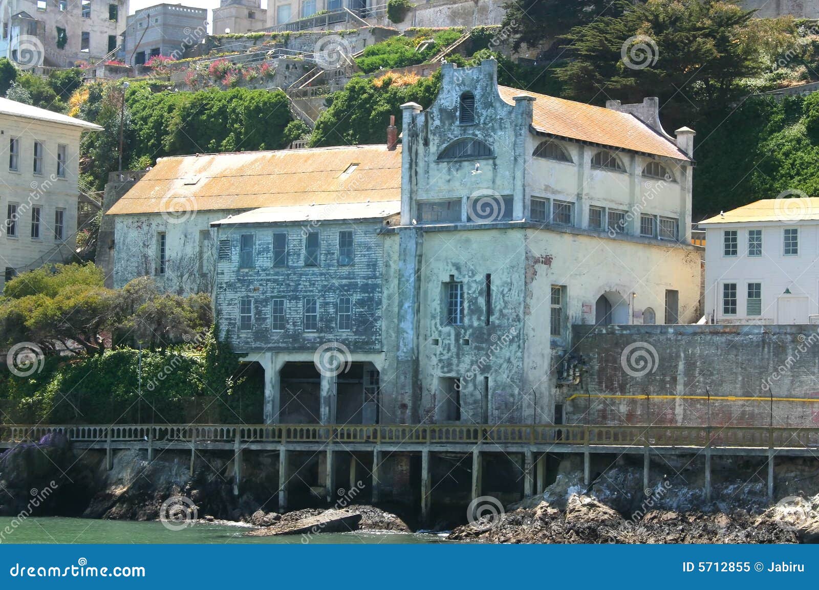 Ruins of Alcatraz Military Chapel Stock Image - Image of military ...