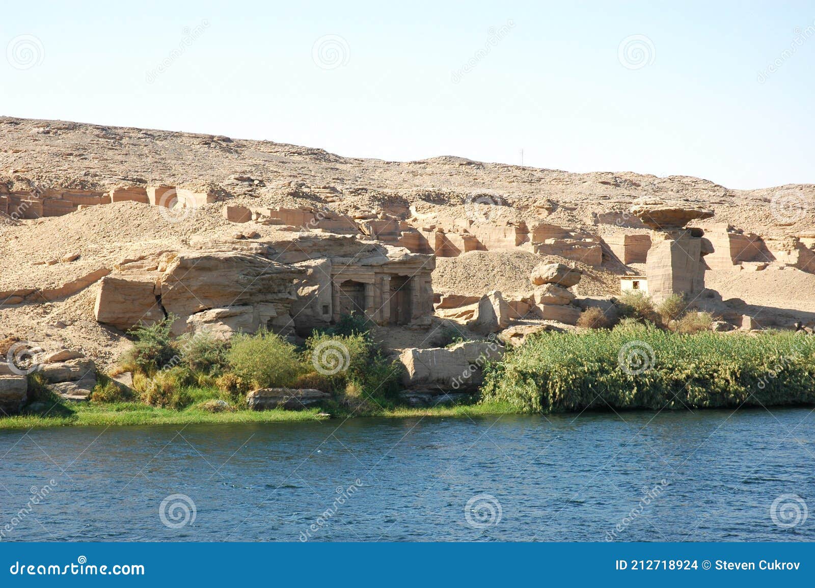 Ruins Along the Nile River stock photo. Image of desert - 212718924