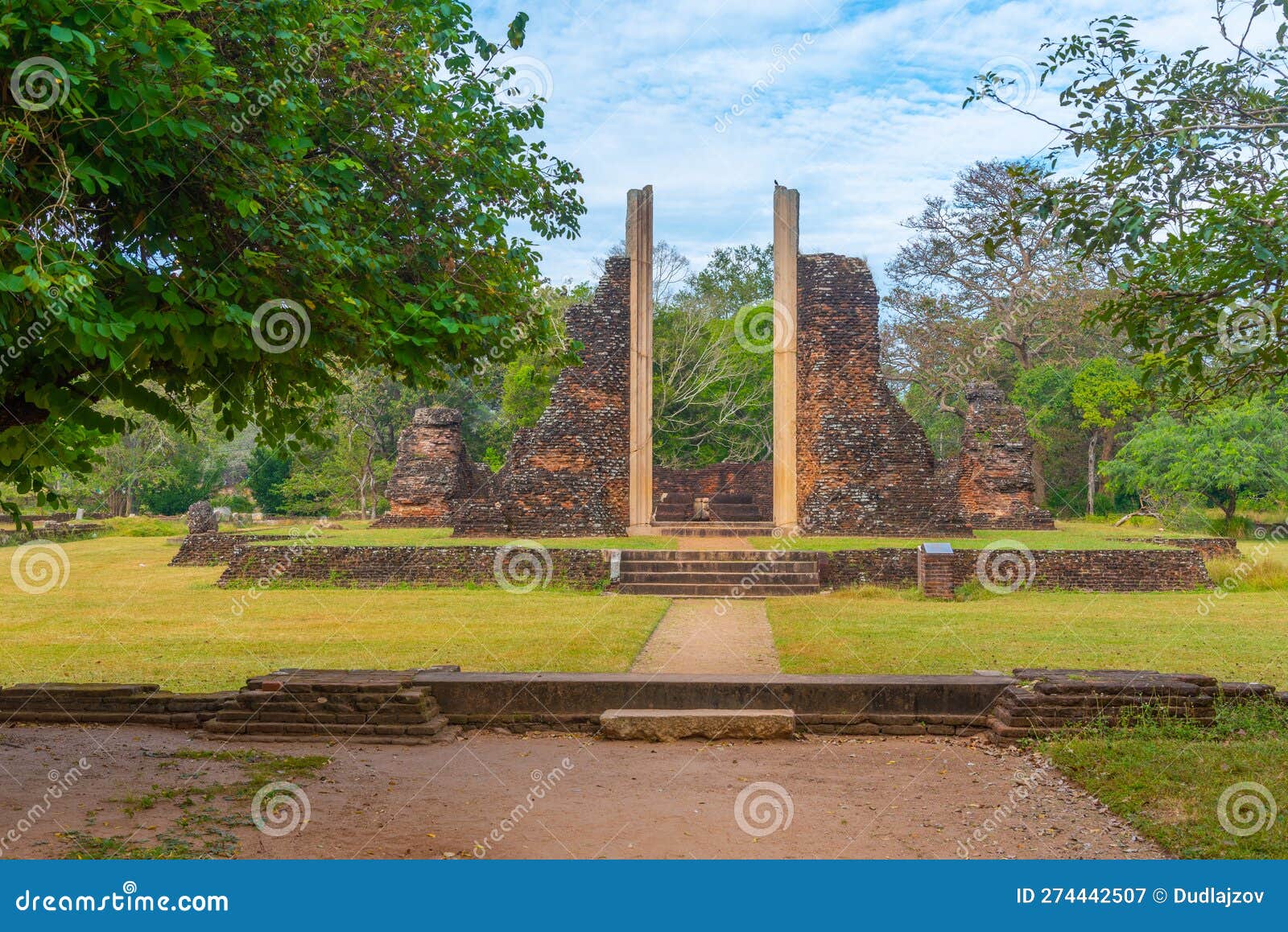 Ruins of Ancient Anuradhapura at Sri Lanka Stock Image - Image of ...