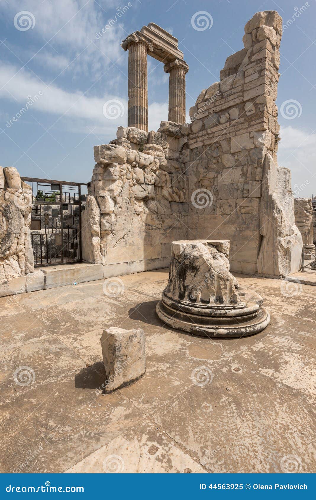 Ruins of Ancient Apollo Temple, Turkey Stock Image - Image of culture ...