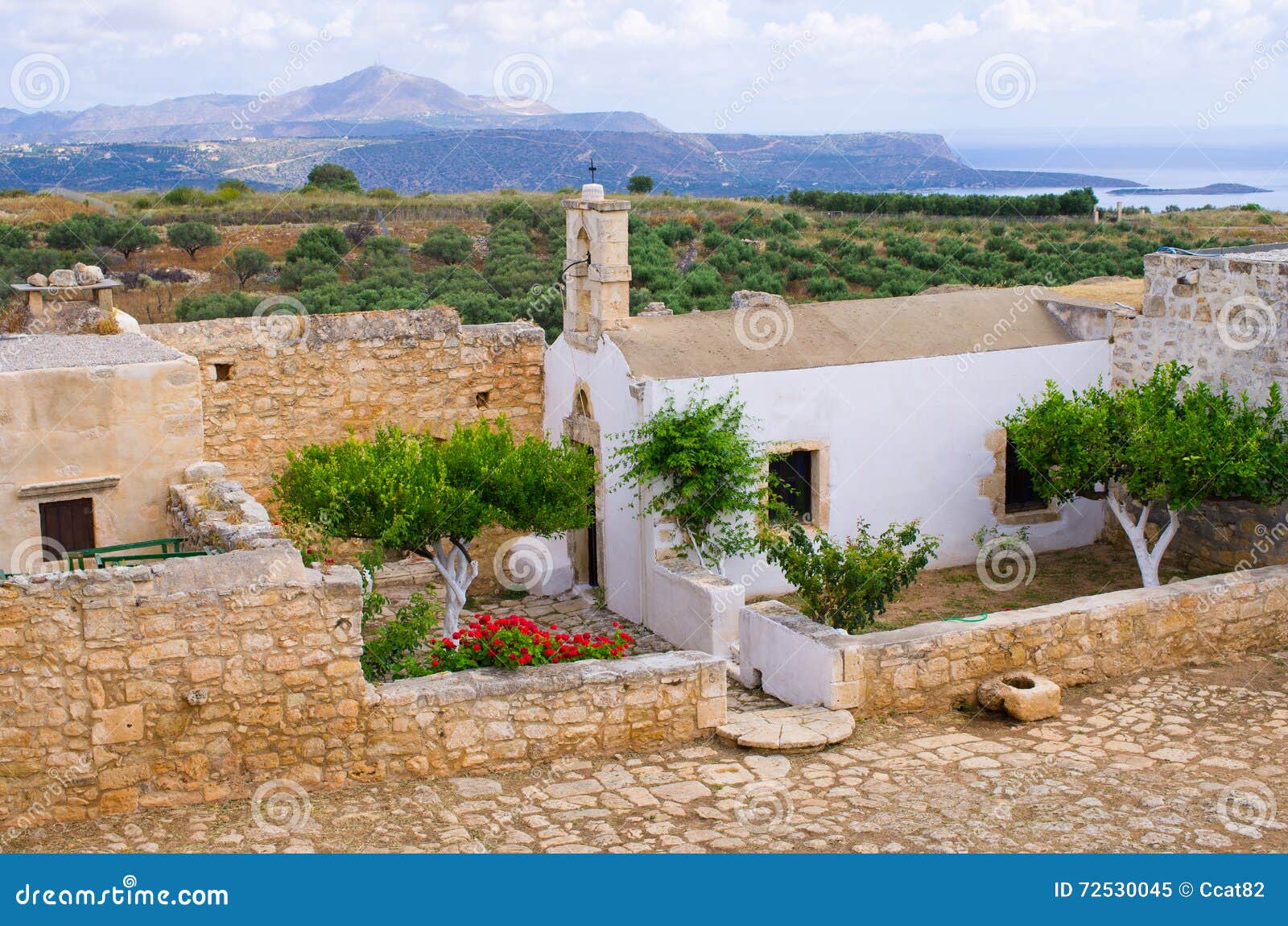 Ruins of Ancient Aptera on Crete Island, Greece Stock Image - Image of ...