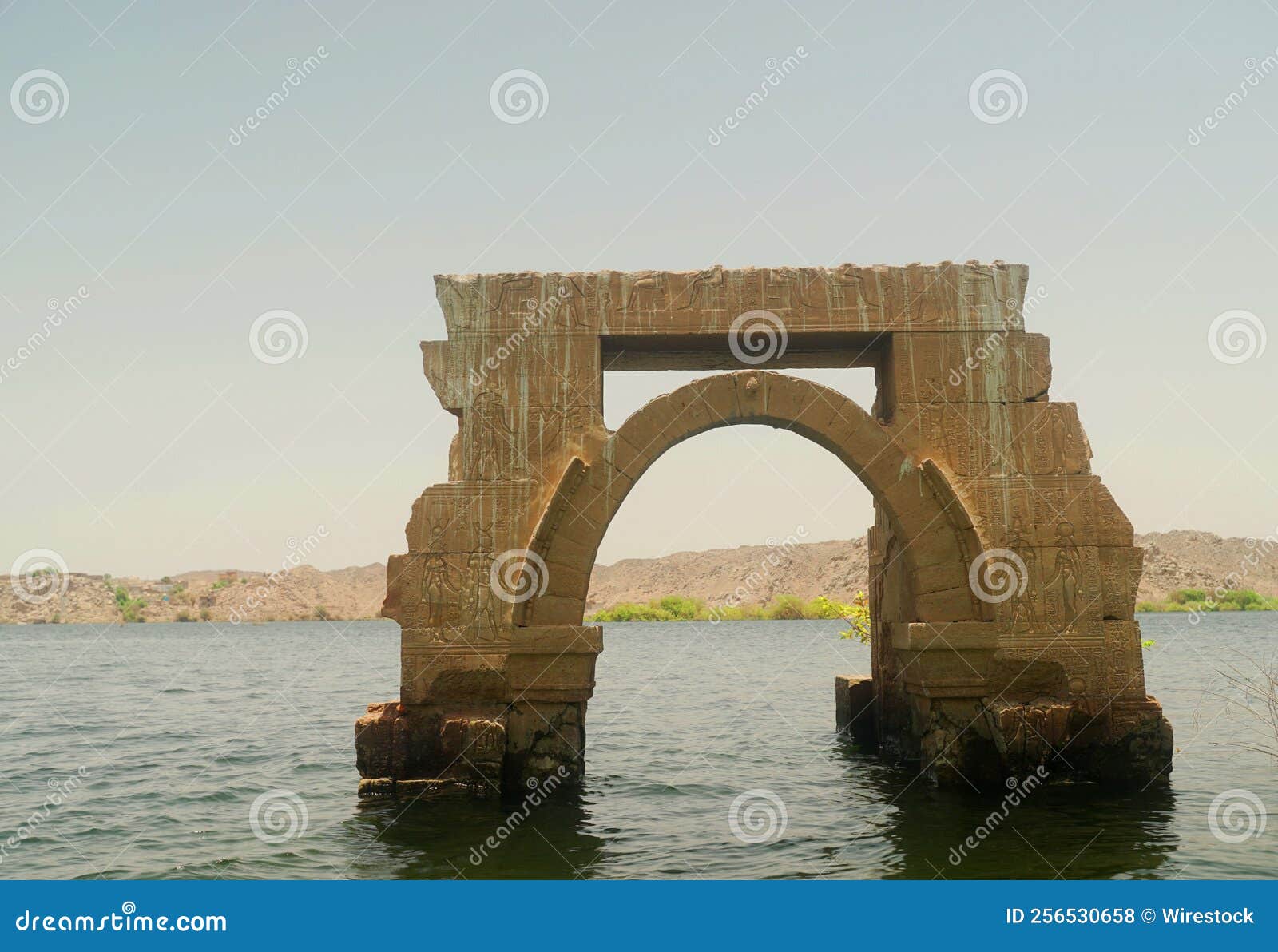 Ruins of an Ancient Arch in the Water Stock Photo - Image of water ...