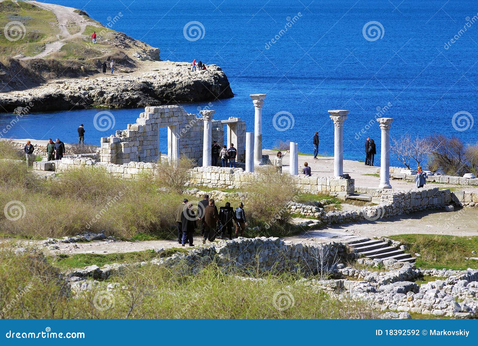 Ruins Of The Ancient Basilica, Crimea, Ukraine Editorial Photography ...