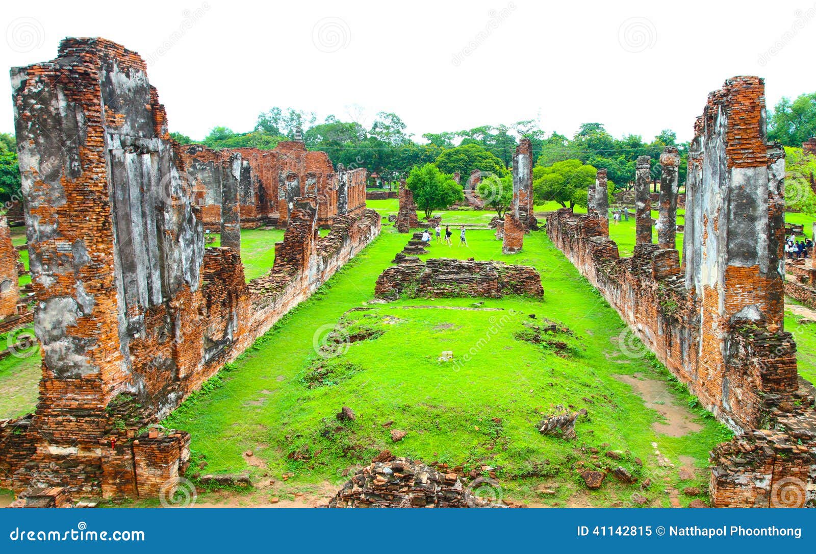 Ruins of an Ancient Brick Temple Stock Image - Image of history ...
