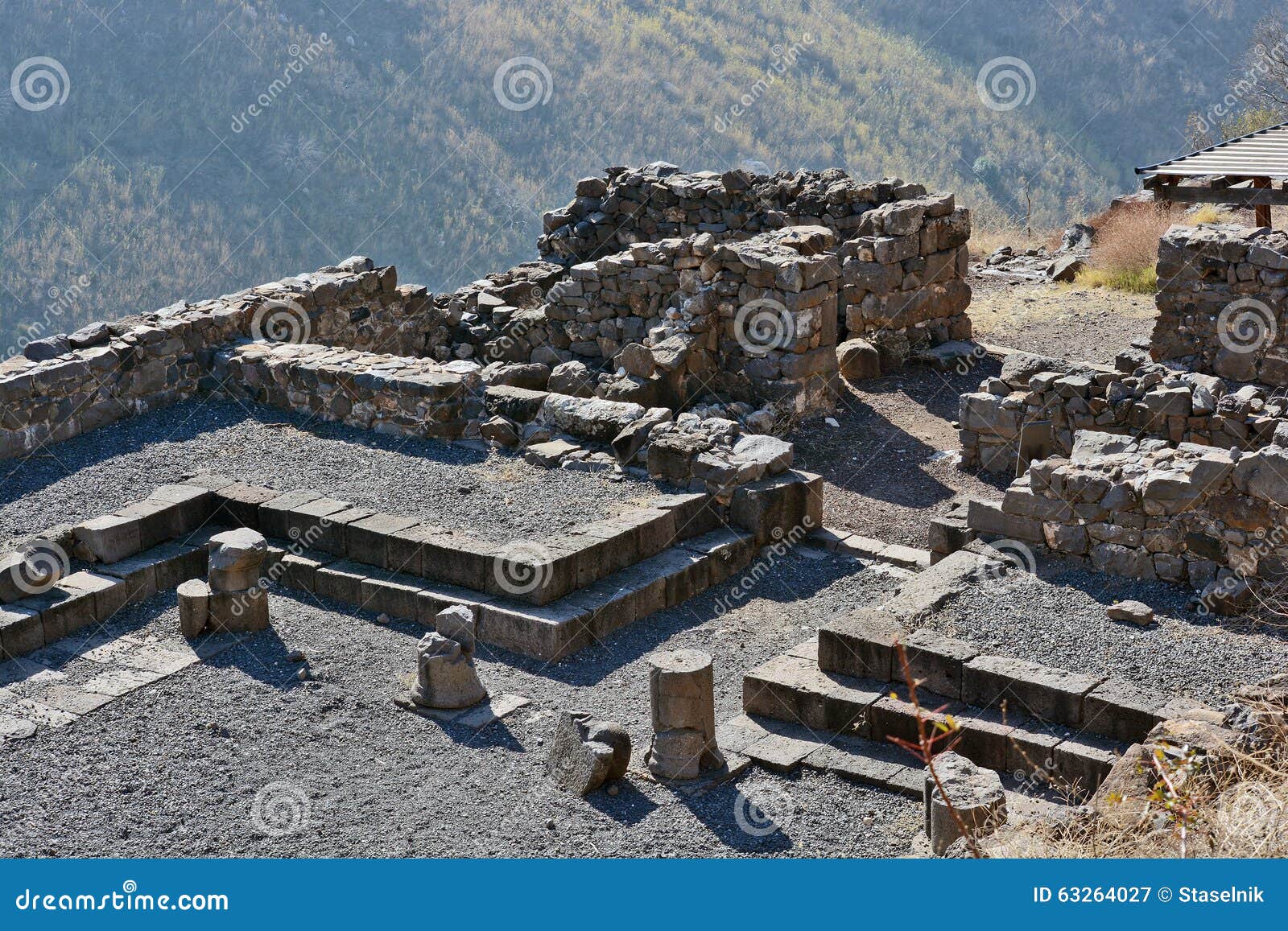 Ruins of Ancient Buildings in the National Park Gamla Stock Image ...