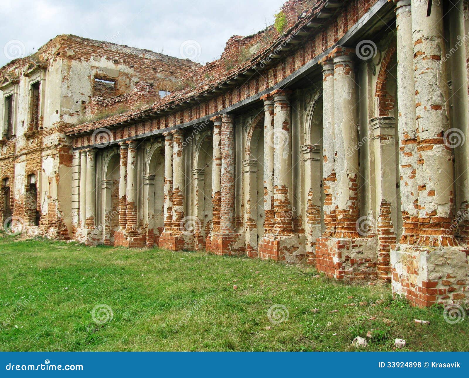 The Ruins of an Ancient Castle Stock Photo - Image of belarus, time ...