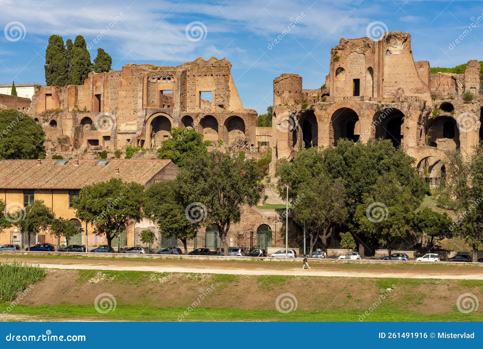 Ruins of Ancient Circus Maximus in Rome, Italy Editorial Photo - Image ...