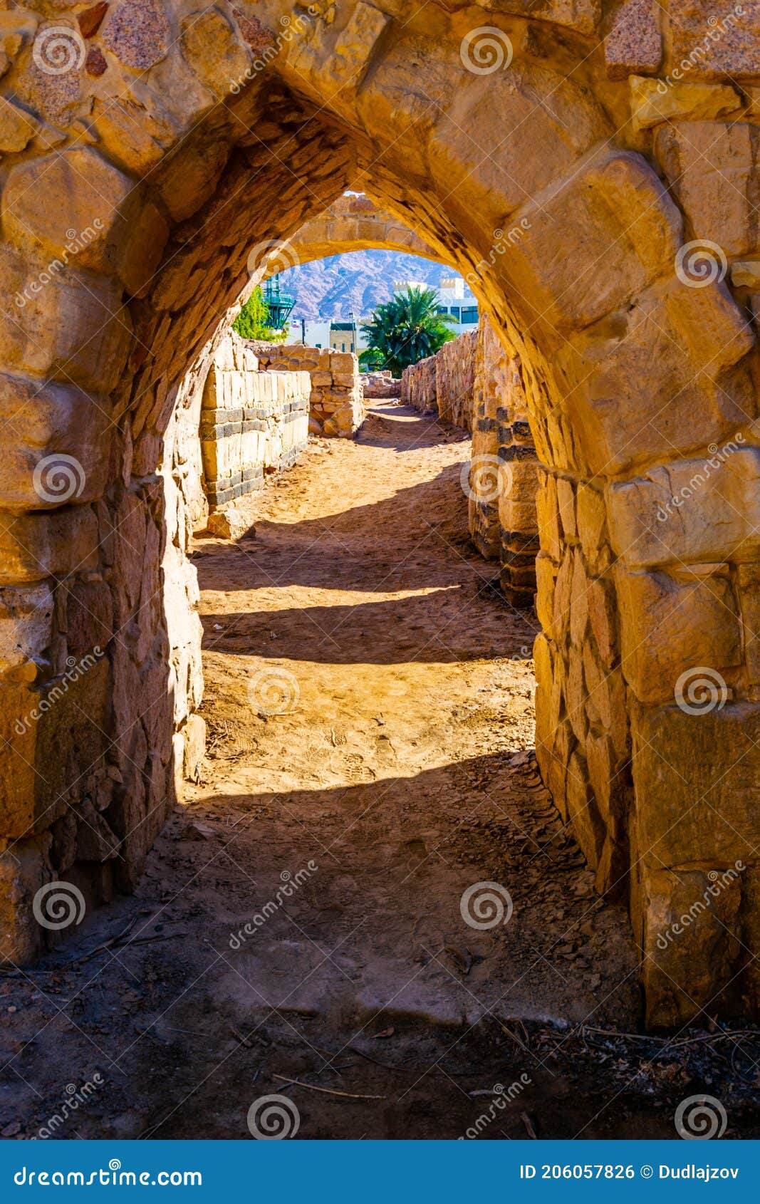 Ruins of Ancient City Ayla in Aqaba, Jordan Stock Photo - Image of city ...