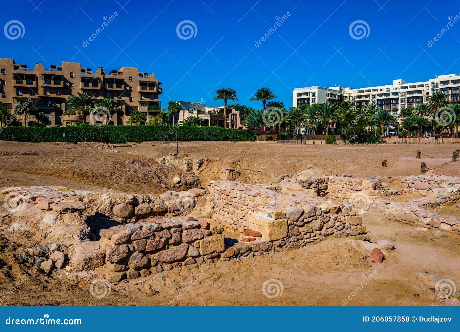 Ruins of Ancient City Ayla in Aqaba, Jordan Stock Photo - Image of tour ...