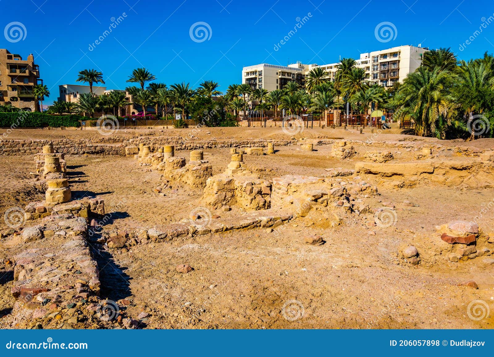 Ruins of Ancient City Ayla in Aqaba, Jordan Stock Photo - Image of aila ...