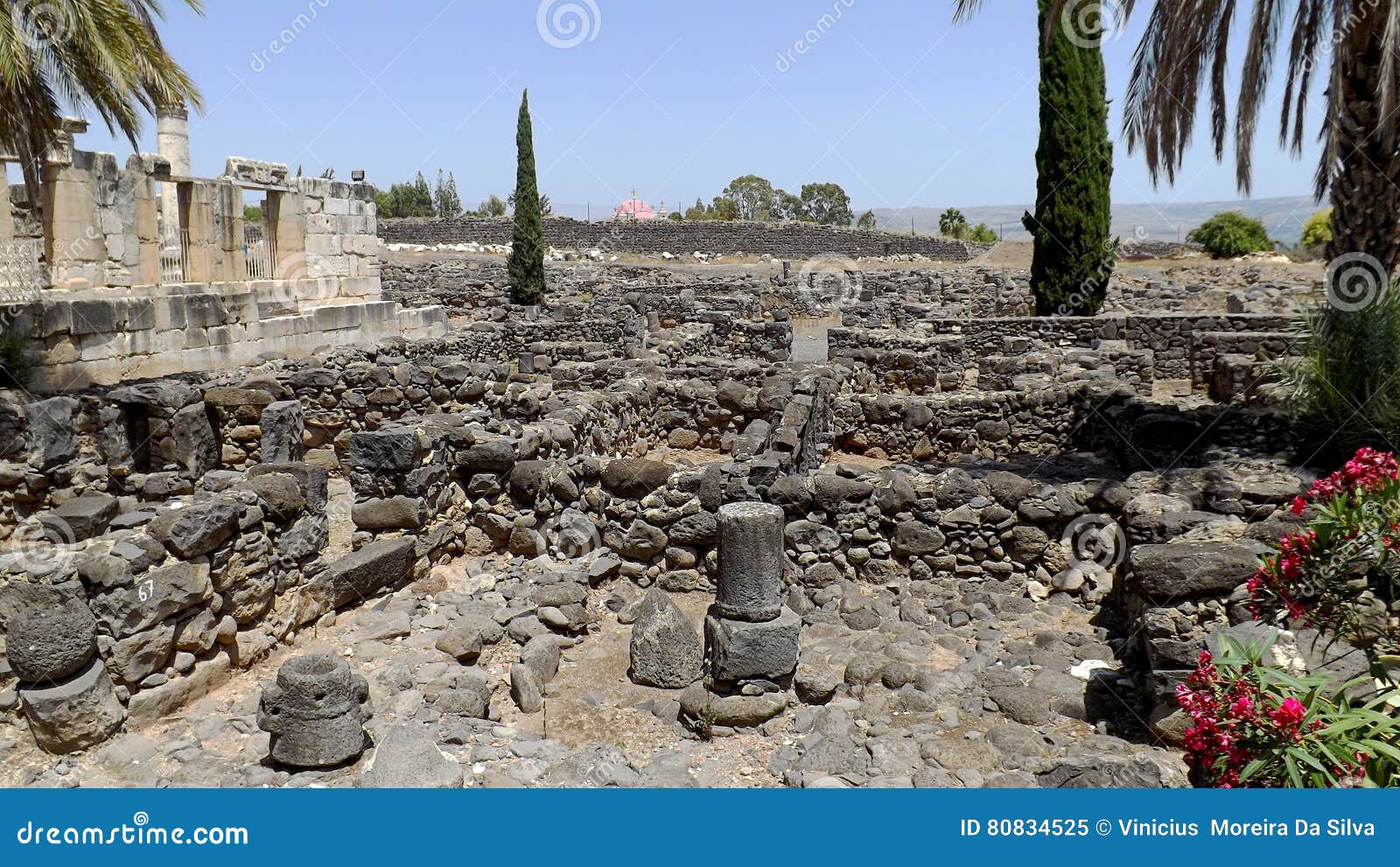 Ruins of Ancient City Capernaum in Israel Stock Image - Image of ...