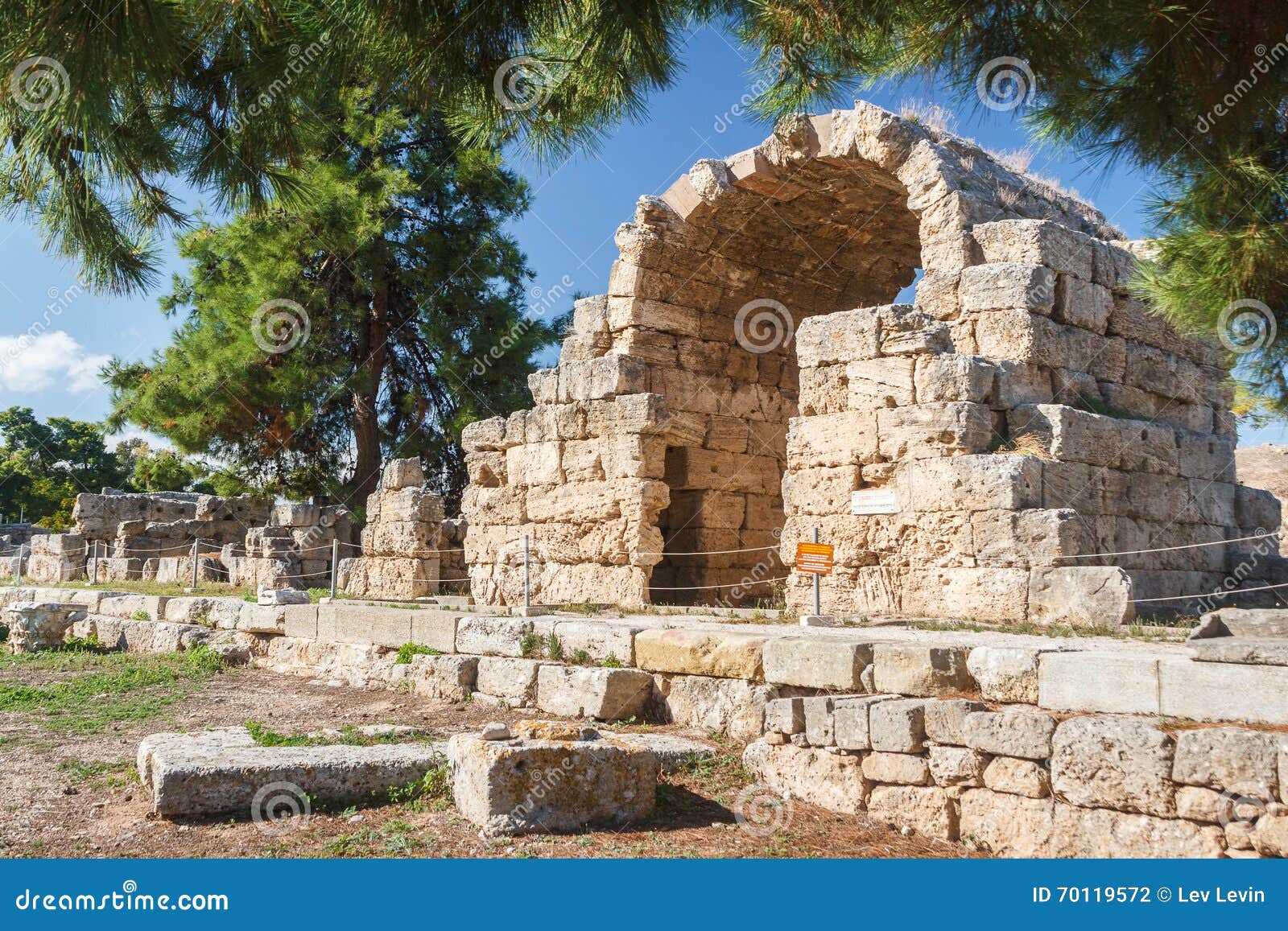 Ruins of the Ancient City of Corinth Stock Photo - Image of acrocorinth ...