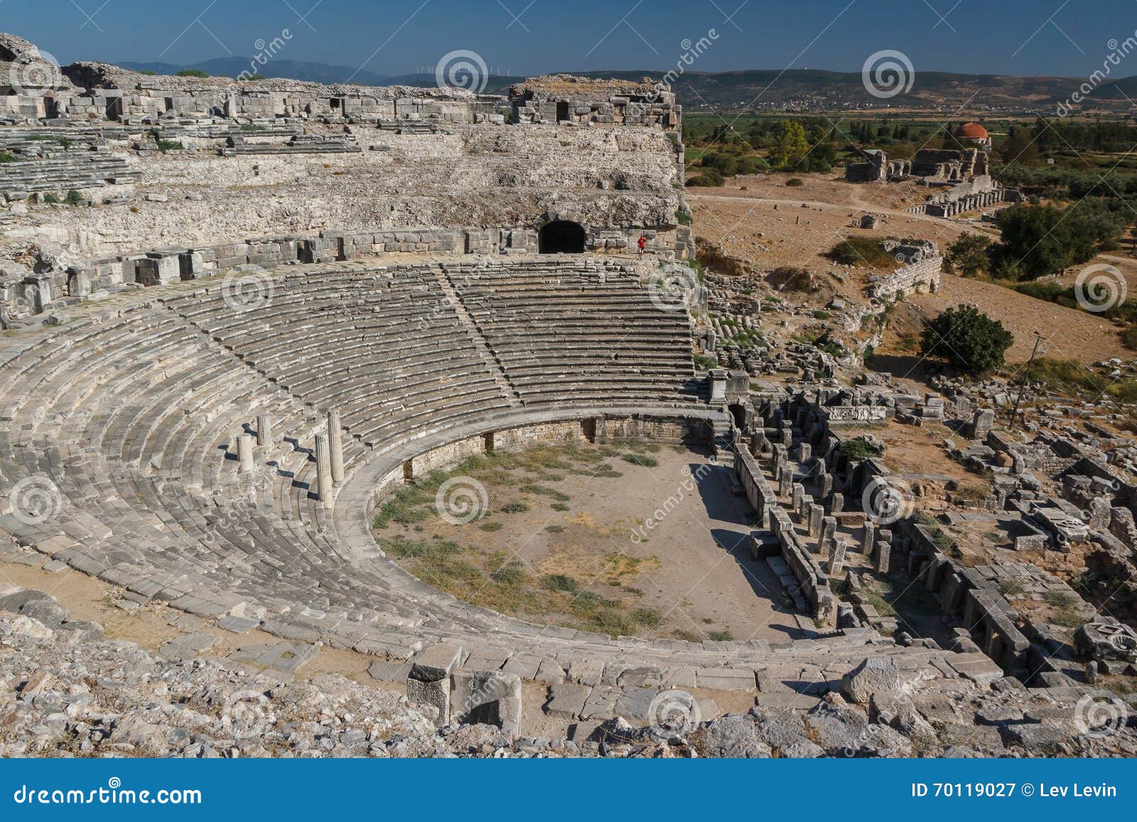 Ruins of the Ancient City of Miletus Stock Image - Image of steps ...