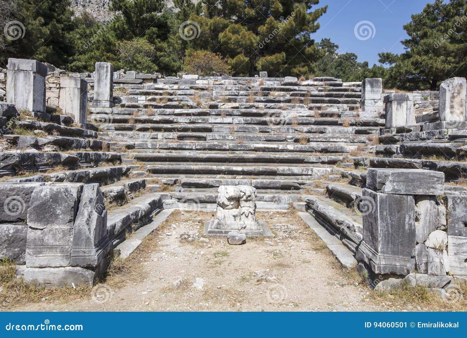 Ruins of the Ancient City of Priene, Turkey Stock Image - Image of ...