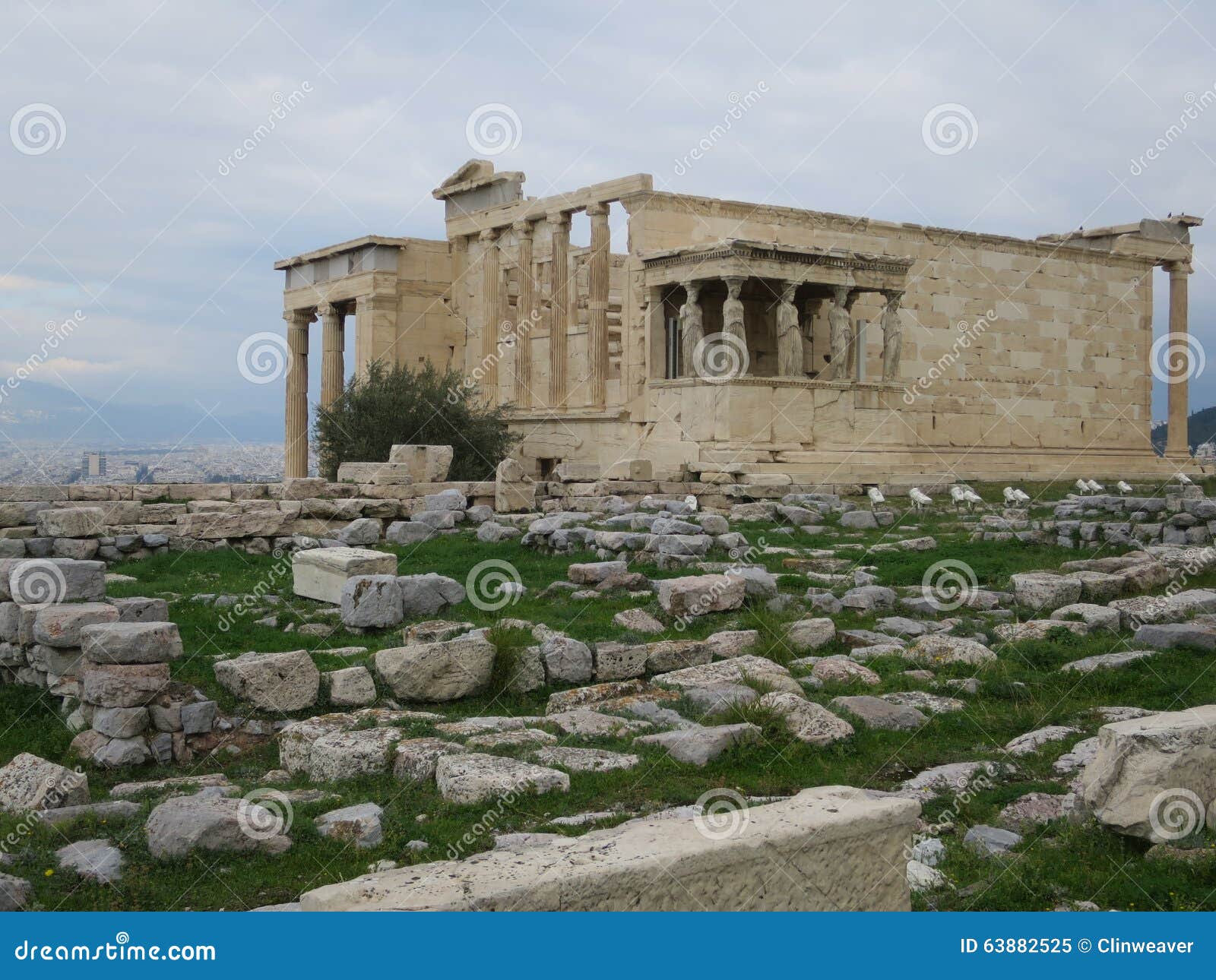 Ruins of Ancient Corinth stock image. Image of mediterranean - 63882525