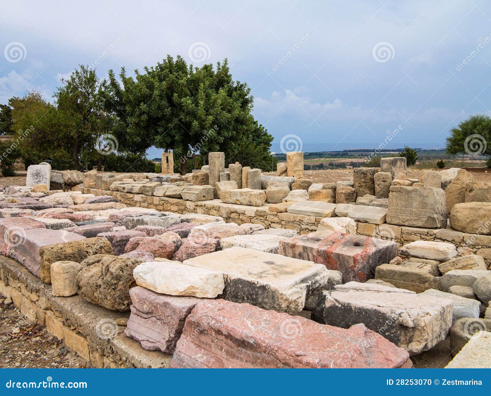Ruins of Ancient Cyprus City Stock Photo - Image of archaeology, city ...