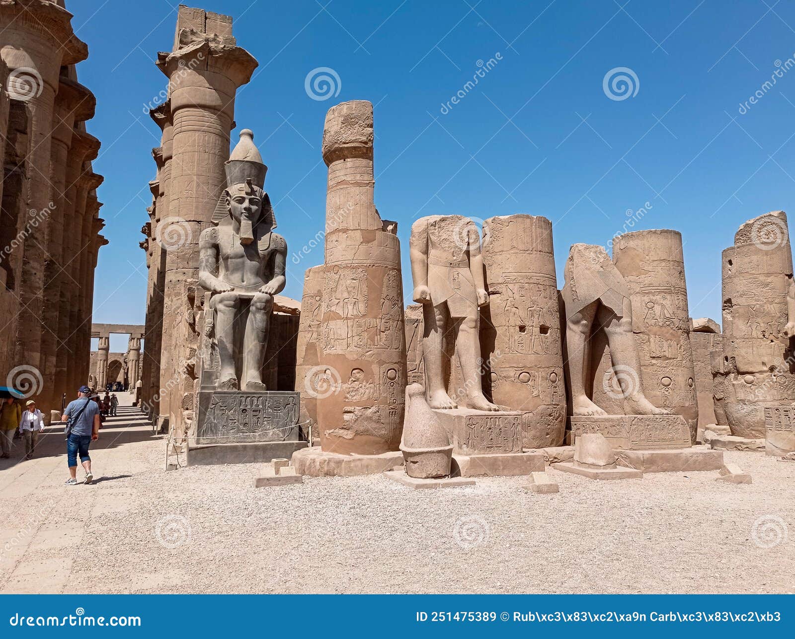 Statue Of Pharaoh Akhenaten. The Egyptian Museum In Cairo Editorial ...