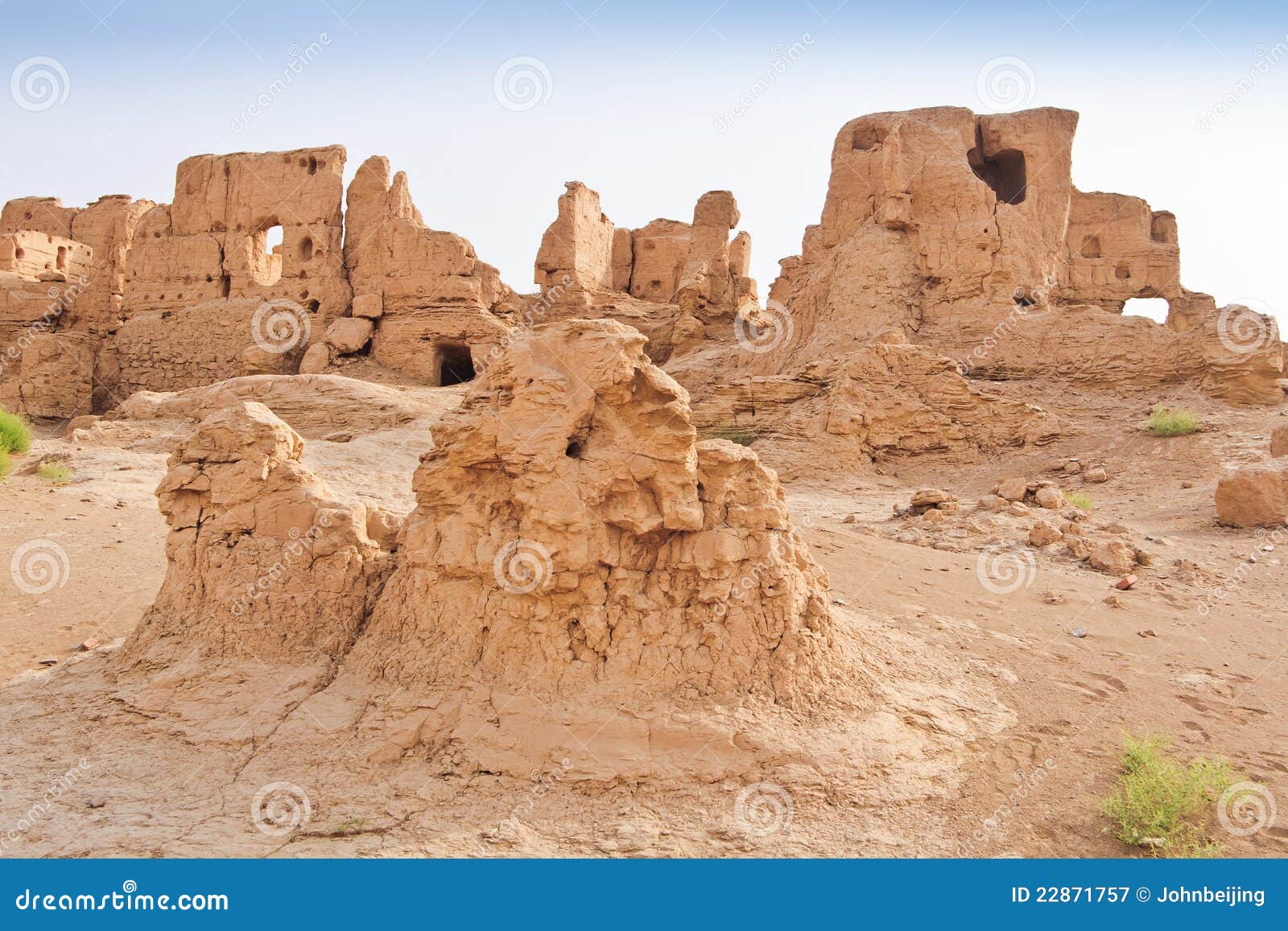 The Ruins of the Ancient Jiaohe City,China Stock Image - Image of asian ...