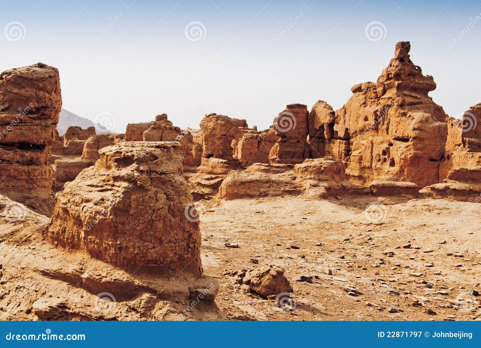 The Ruins of the Ancient Jiaohe City,China Stock Image - Image of city ...