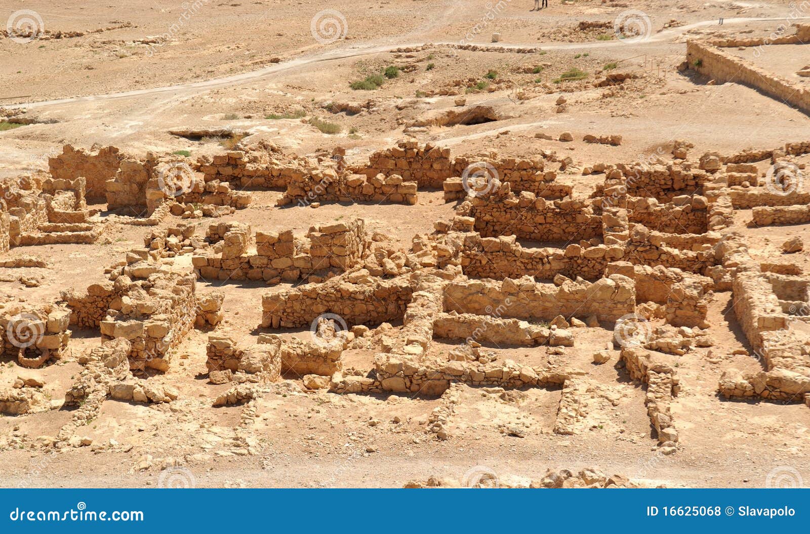 Ruins of Ancient Masada Fortress in the Desert Stock Photo - Image of ...