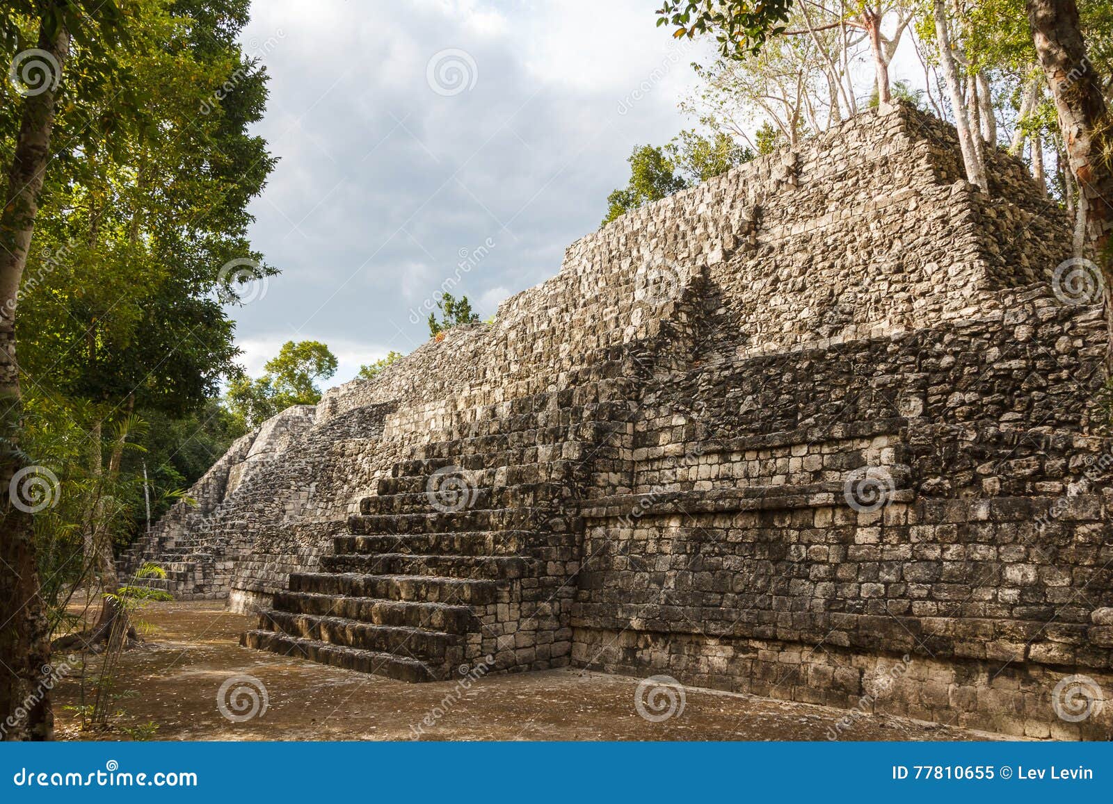 Ruins of the Ancient Mayan City of Balamku Stock Image - Image of maya ...