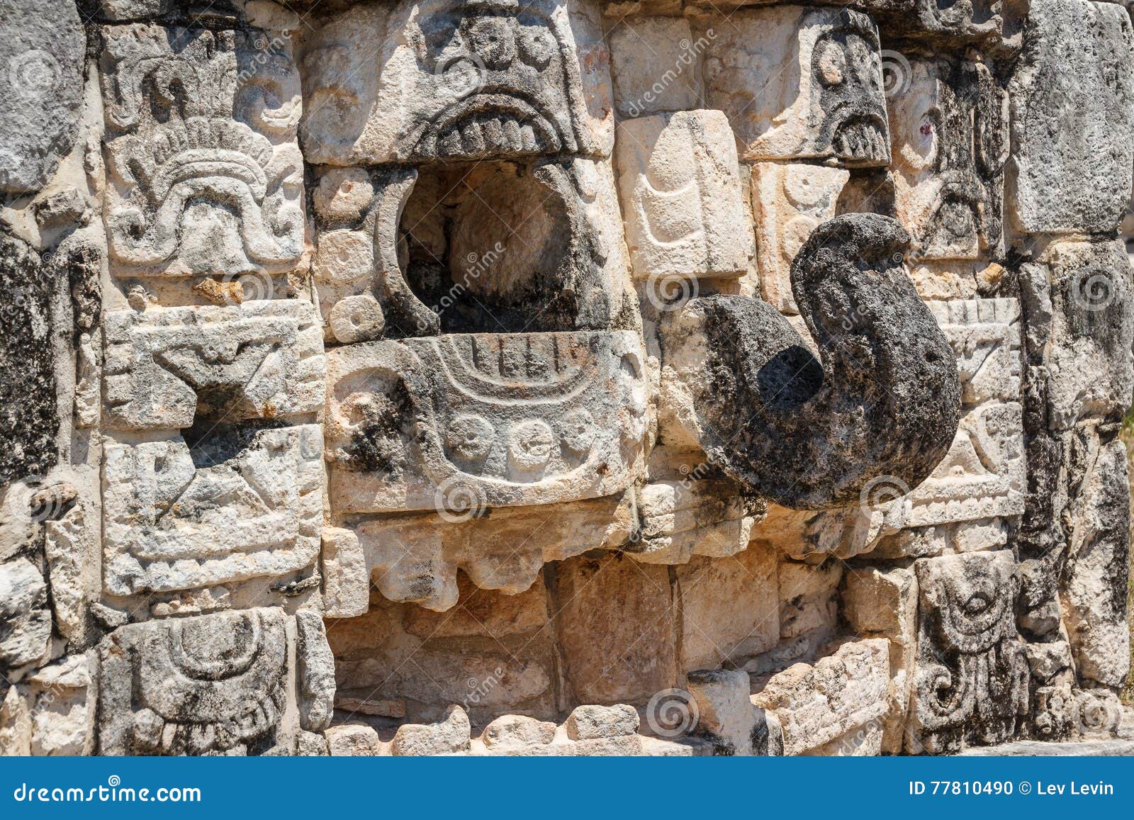 Mayapan - Old Mayan Place In Yucatan Near By Merida Royalty-Free Stock ...