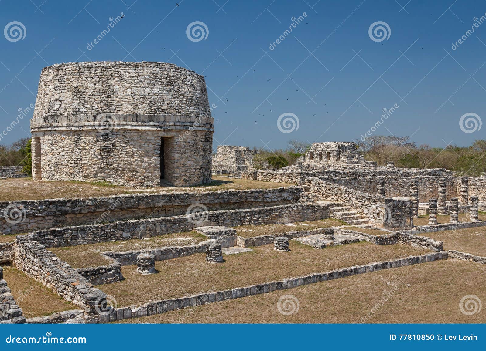 Ruins of the Ancient Mayan City of Mayapan Stock Photo - Image of ruins ...