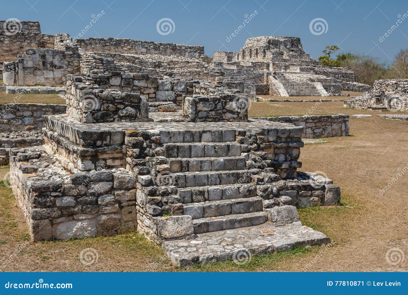 Ruins of the Ancient Mayan City of Mayapan Stock Image - Image of ...