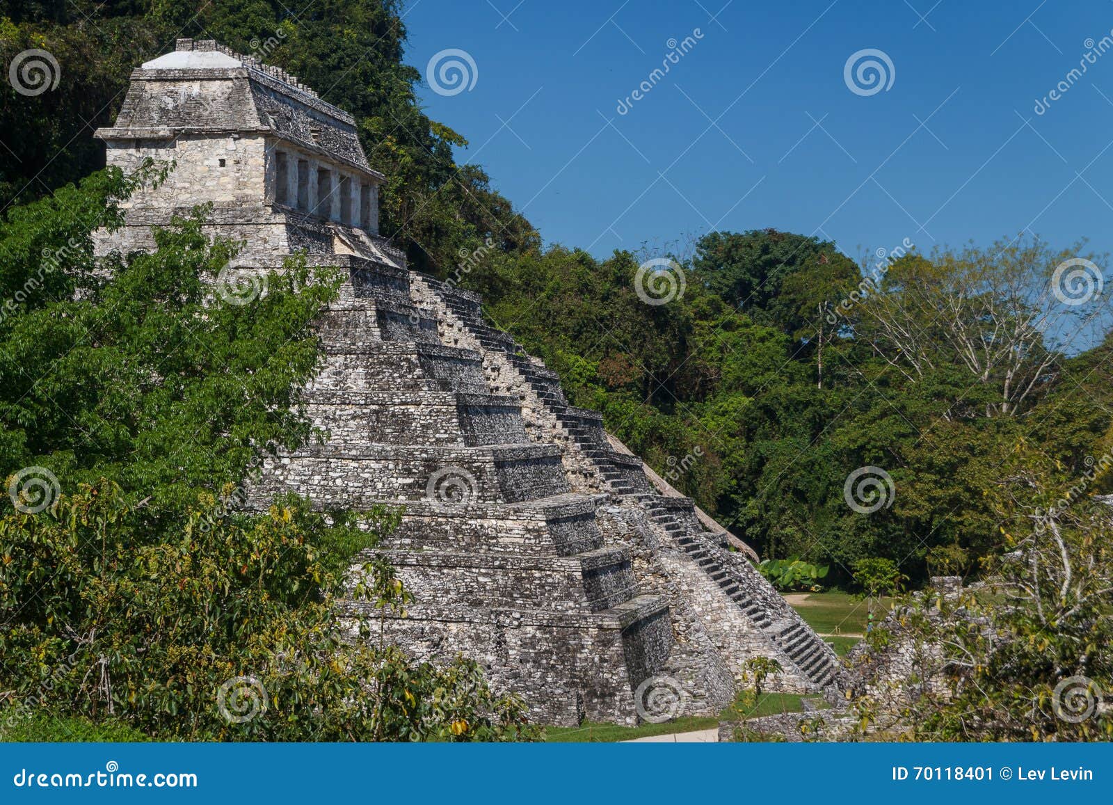 Ruins of the Ancient Mayan City of Palenque Stock Image - Image of ...