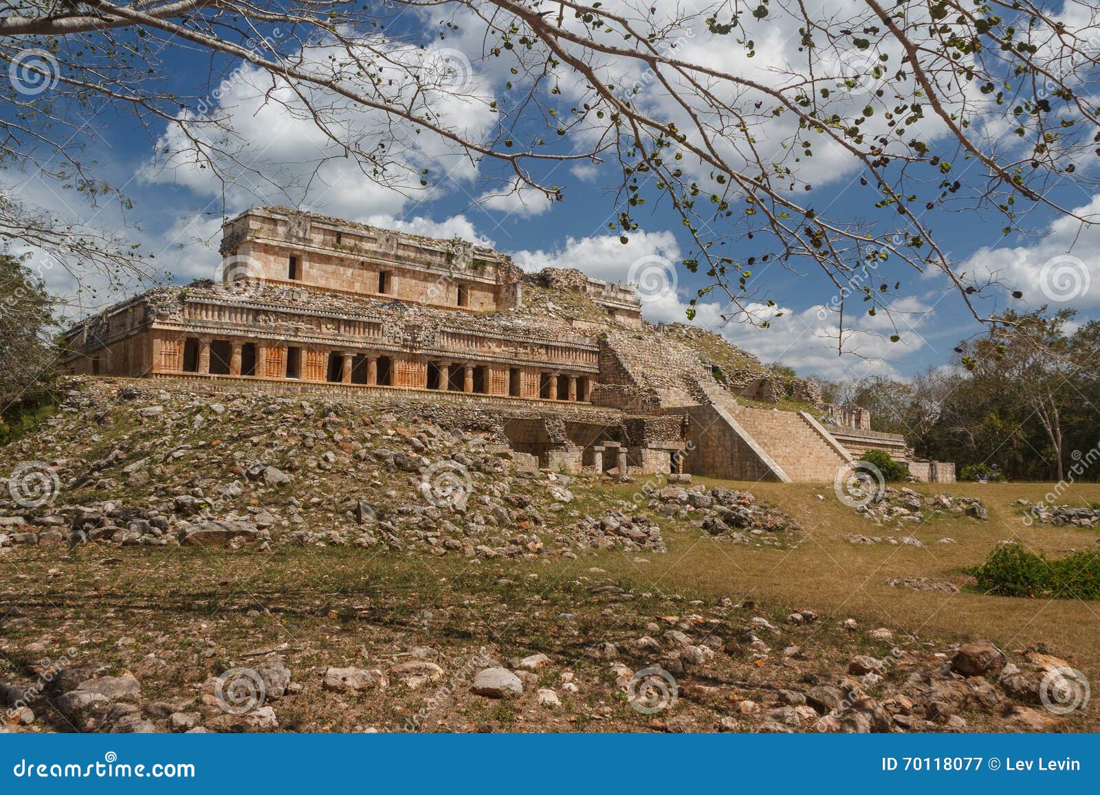 Ruins of the Ancient Mayan City of Sayil Stock Image - Image of culture ...