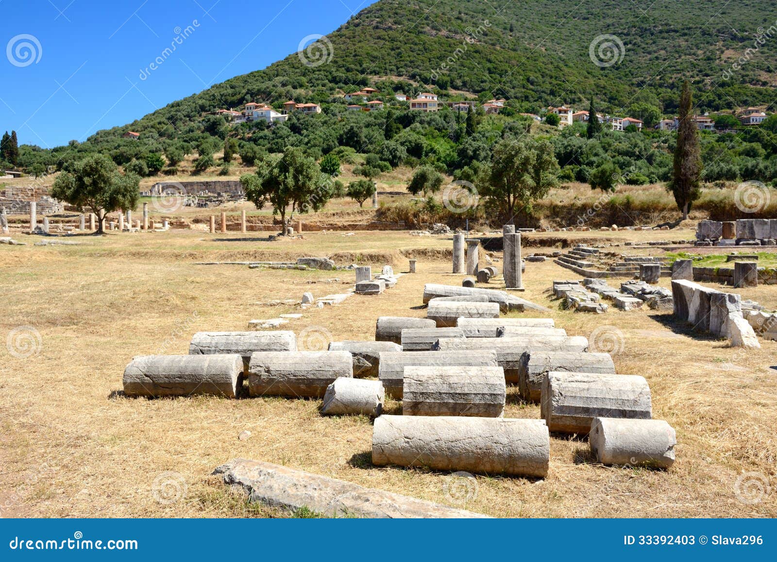 The Ruins in Ancient Messene (Messinia) Stock Image - Image of ...