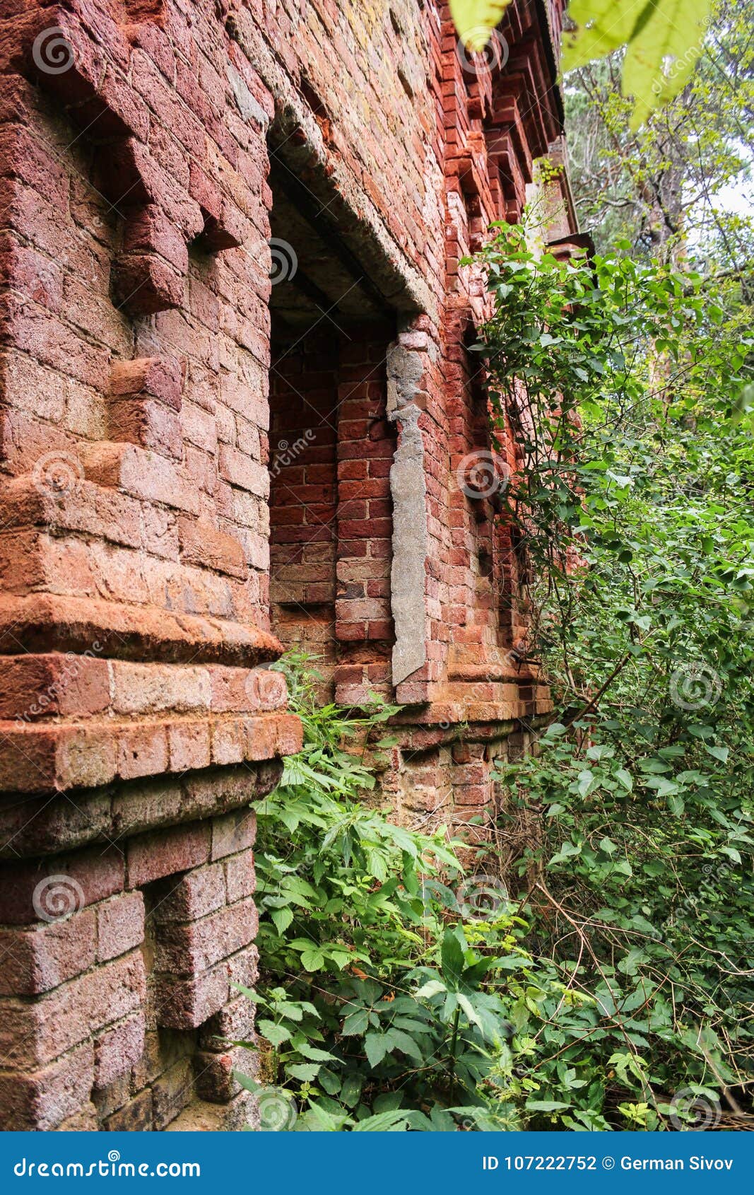 Bas-relief Masonry Made of Red Brick. Stock Photo - Image of wonder ...