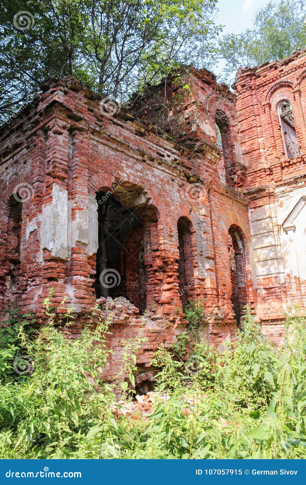 The Building of an Ancient Monastery. Stock Image - Image of travel ...