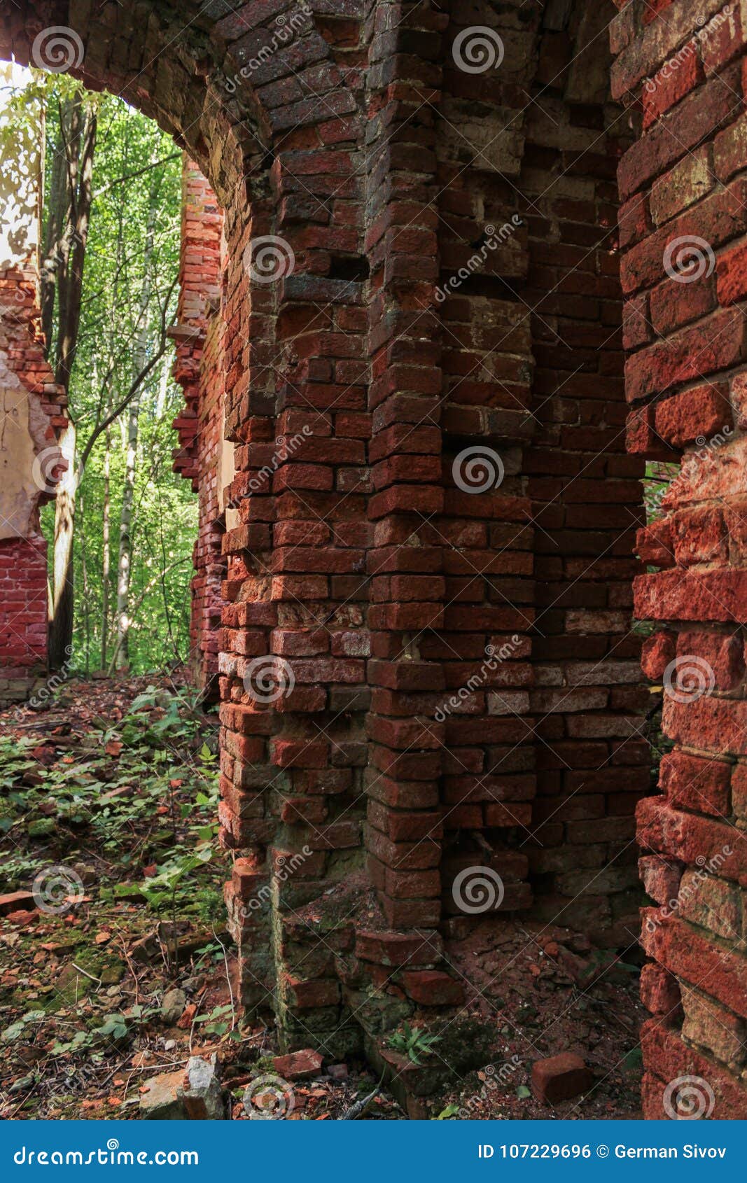 Fragment of the Brick Wall. Stock Photo - Image of monastery, wonder ...