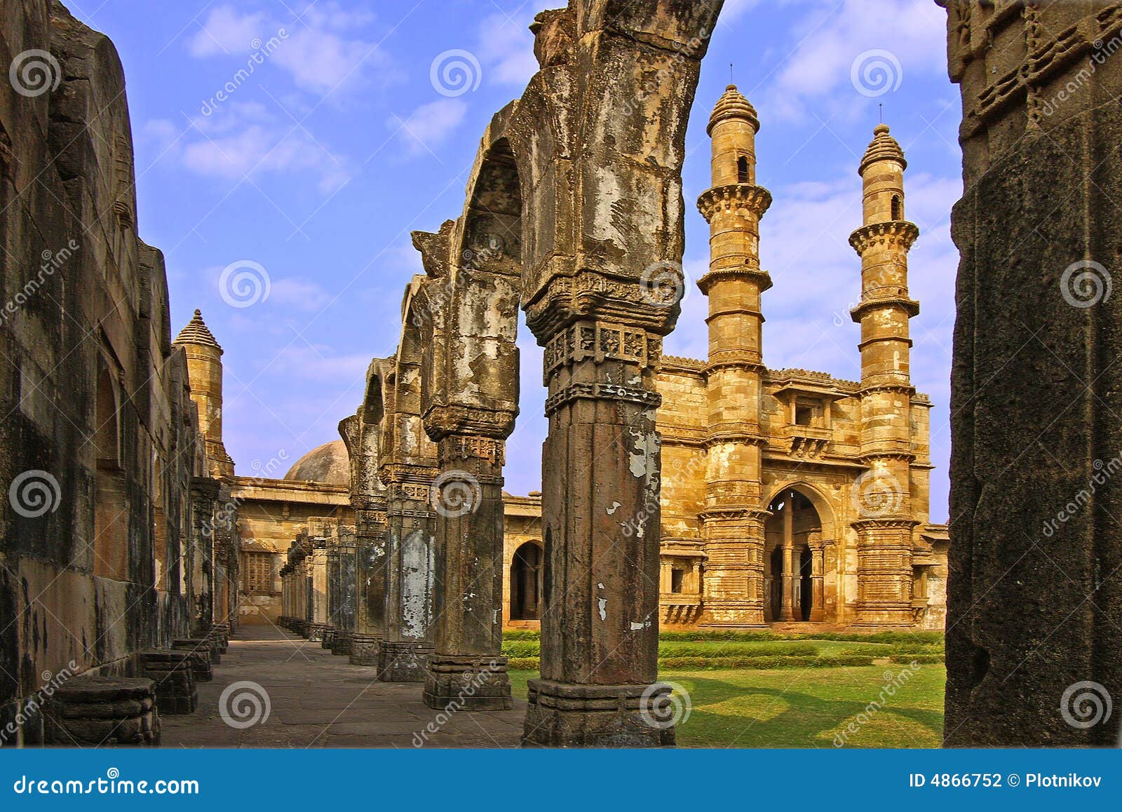 Ruins of an ancient mosque stock photo. Image of culture - 4866752