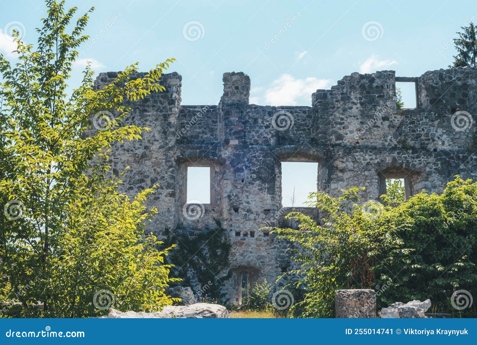 Ruins of Ancient Old Town in Samobor, Croatia Stock Image - Image of architecture, trees: 255014741