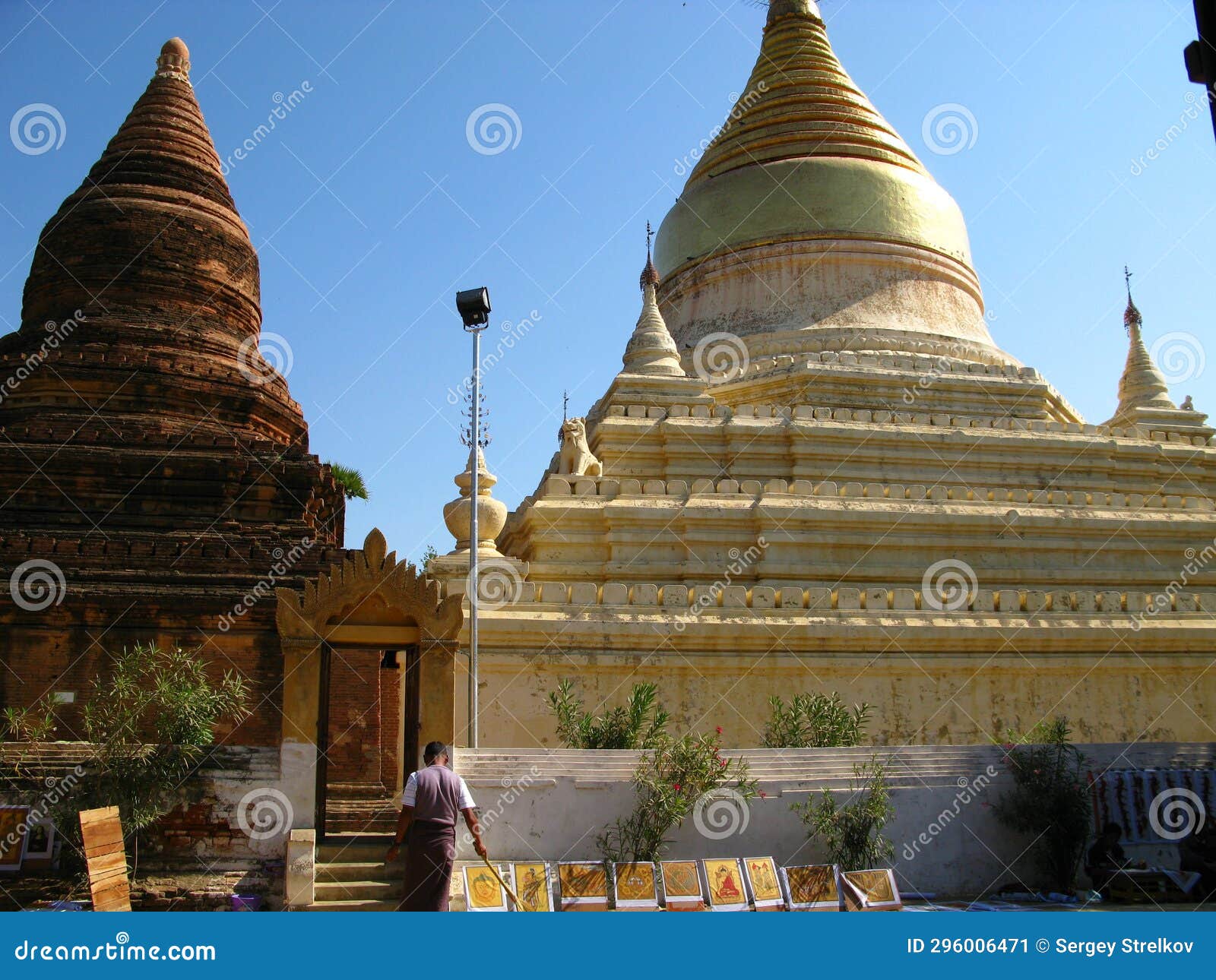 Ruins of the Ancient Pagoda, Bagan, Myanmar Editorial Photo - Image of ...