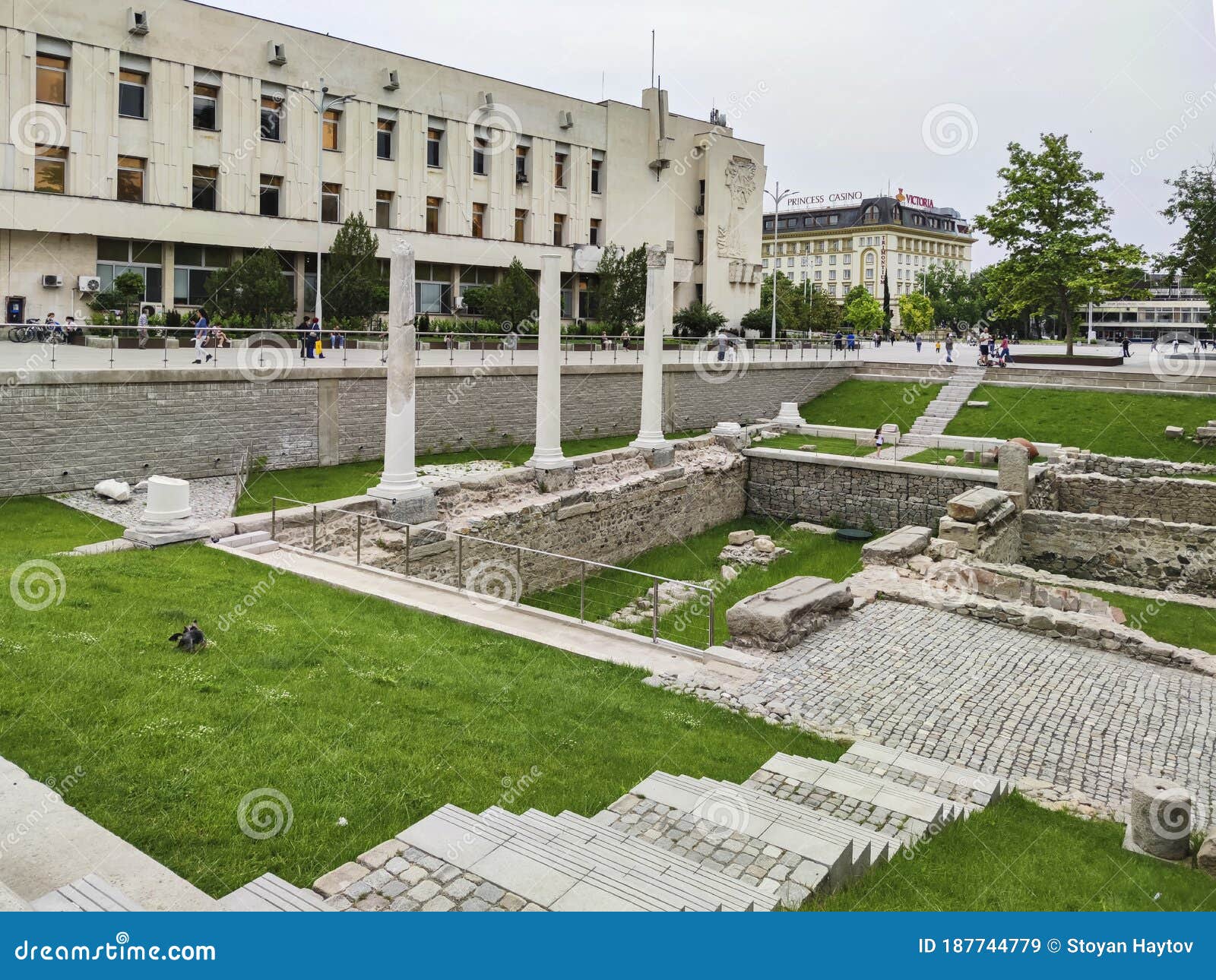 Ruins of Ancient Philippopolis in City of Plovdiv, Bulgaria Editorial ...