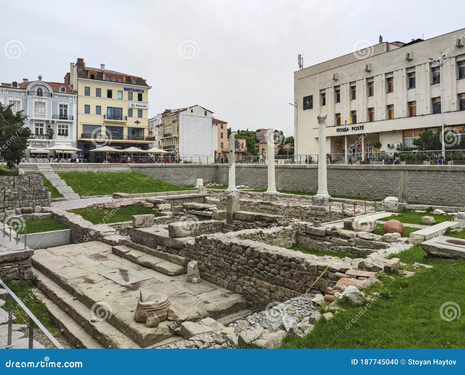 Ruins of Ancient Philippopolis in City of Plovdiv, Bulgaria Editorial ...