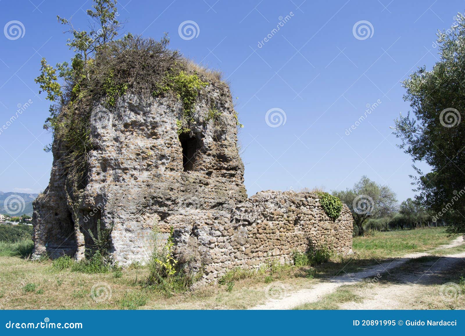 Ruins of ancient Praeneste stock image. Image of ruins - 20891995