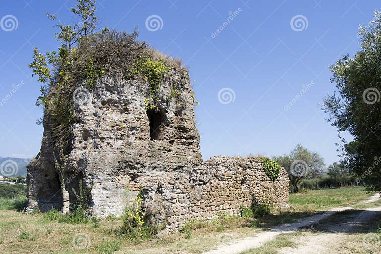 Ruins of ancient Praeneste stock image. Image of ruins - 20891995