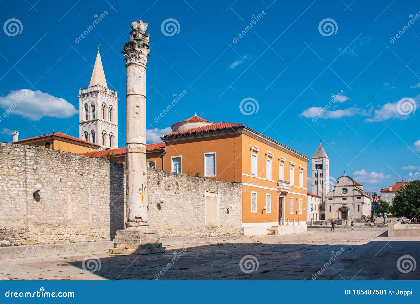 Ruins at the Ancient Roman Forum in Zadar, Croatia Editorial Photo ...