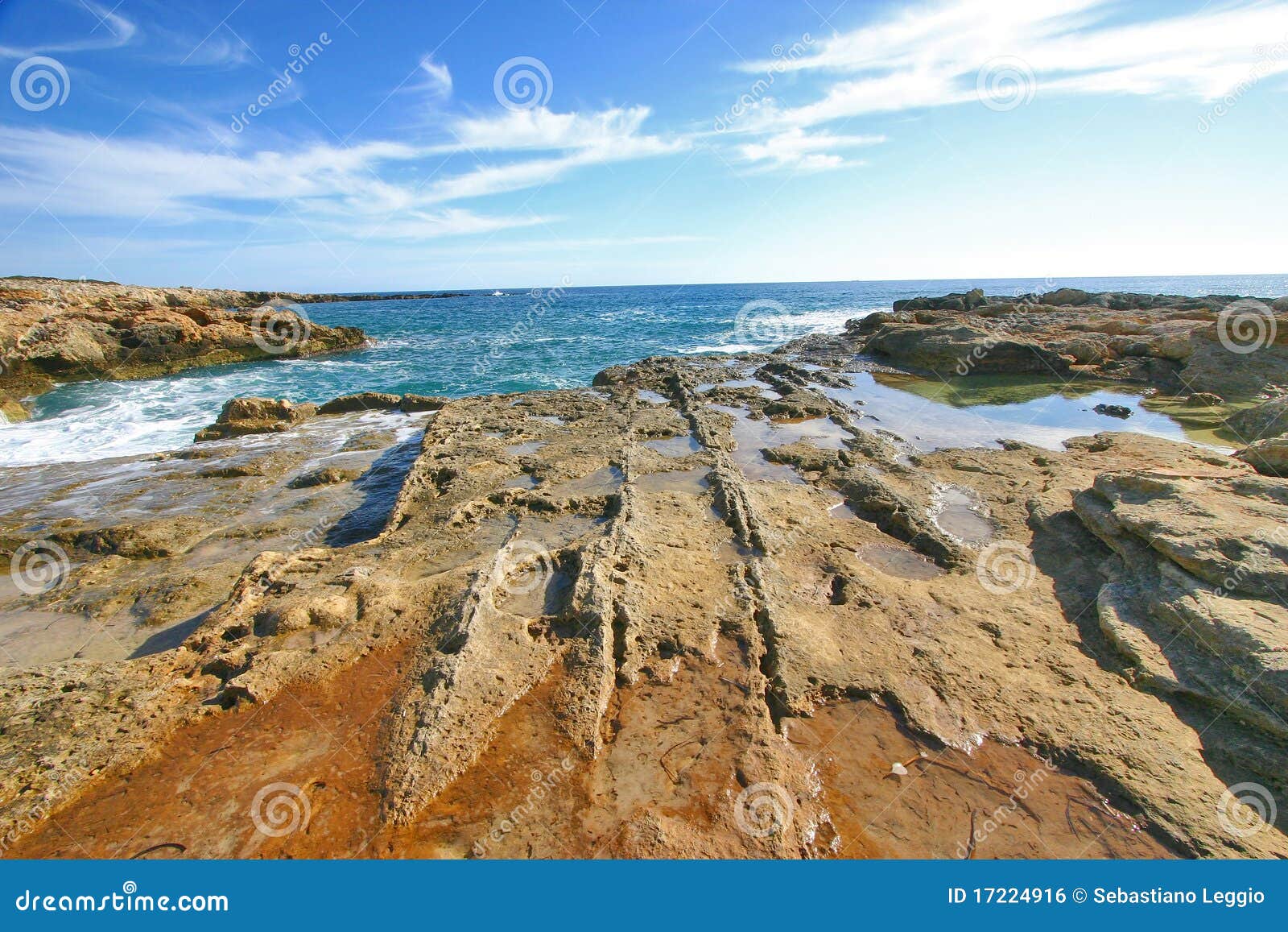 Ruins of Ancient Roman Harbour Stock Photo - Image of archaeological ...