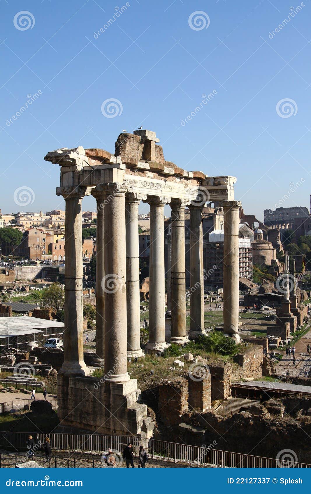 Ruins of Ancient Rome stock image. Image of cloud, fire - 22127337