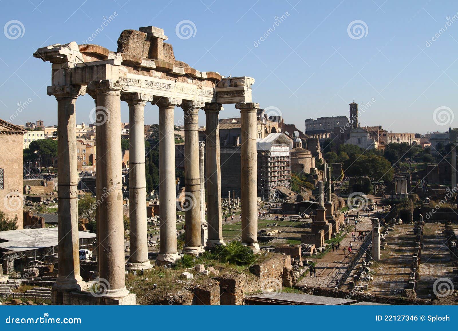 Ancient Rome City Skyline Royalty-Free Stock Image | CartoonDealer.com ...