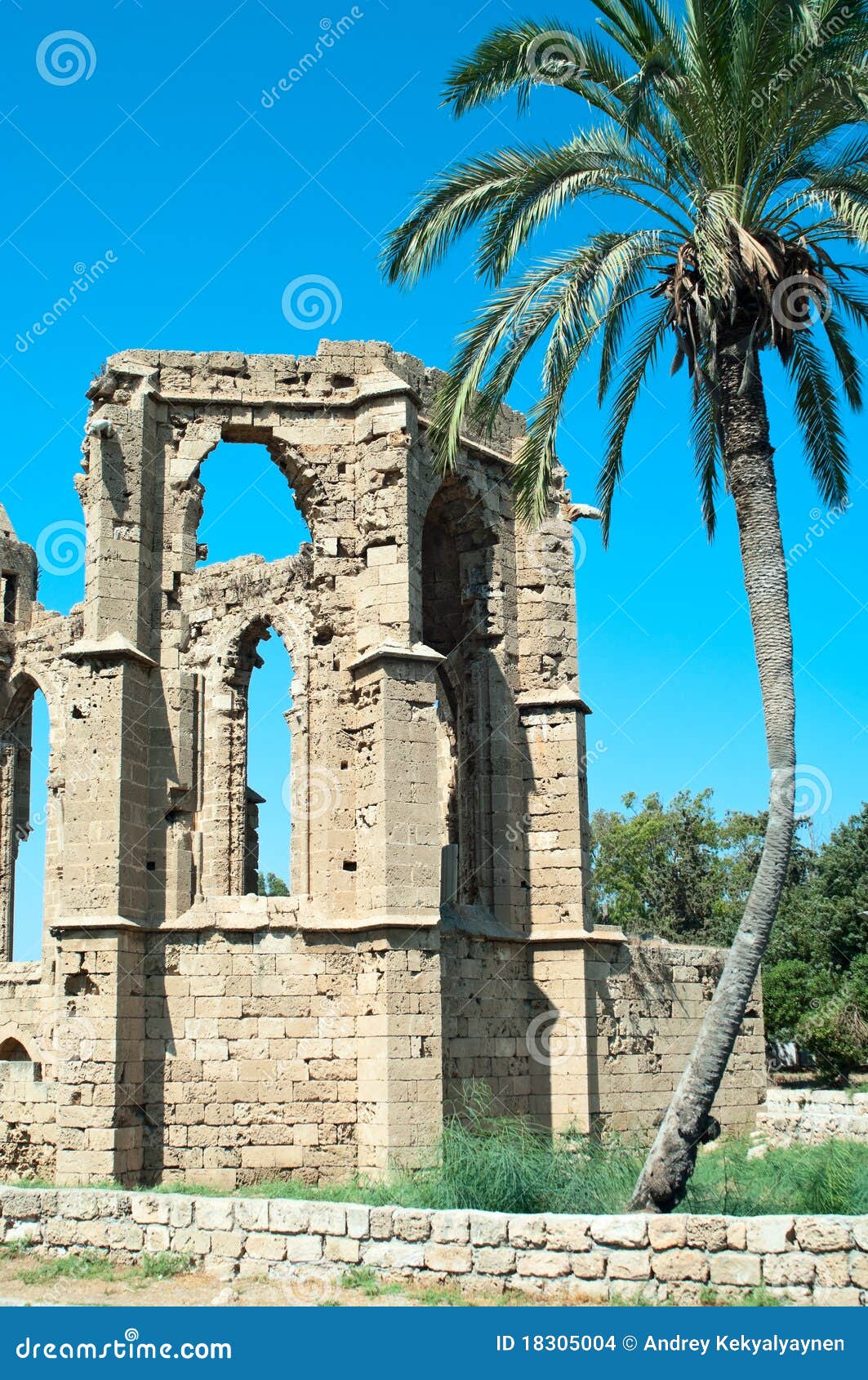 Ruins of Ancient in Salamis Stock Photo - Image of excavations ...