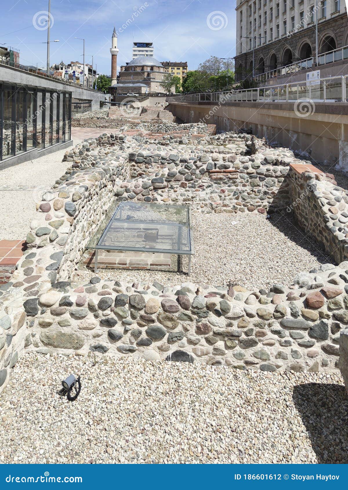 Ruins of Ancient Serdica at the Center of City Sofia Editorial ...