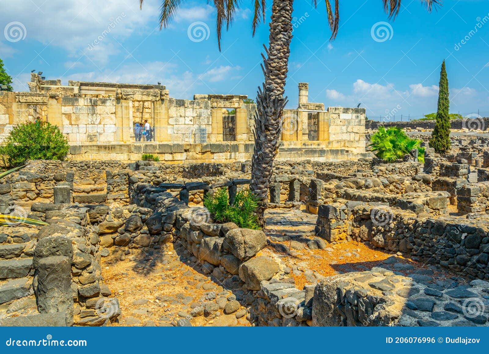 Ruins of an Ancient Synagogue in Capernaum, Isarel Editorial Photo ...